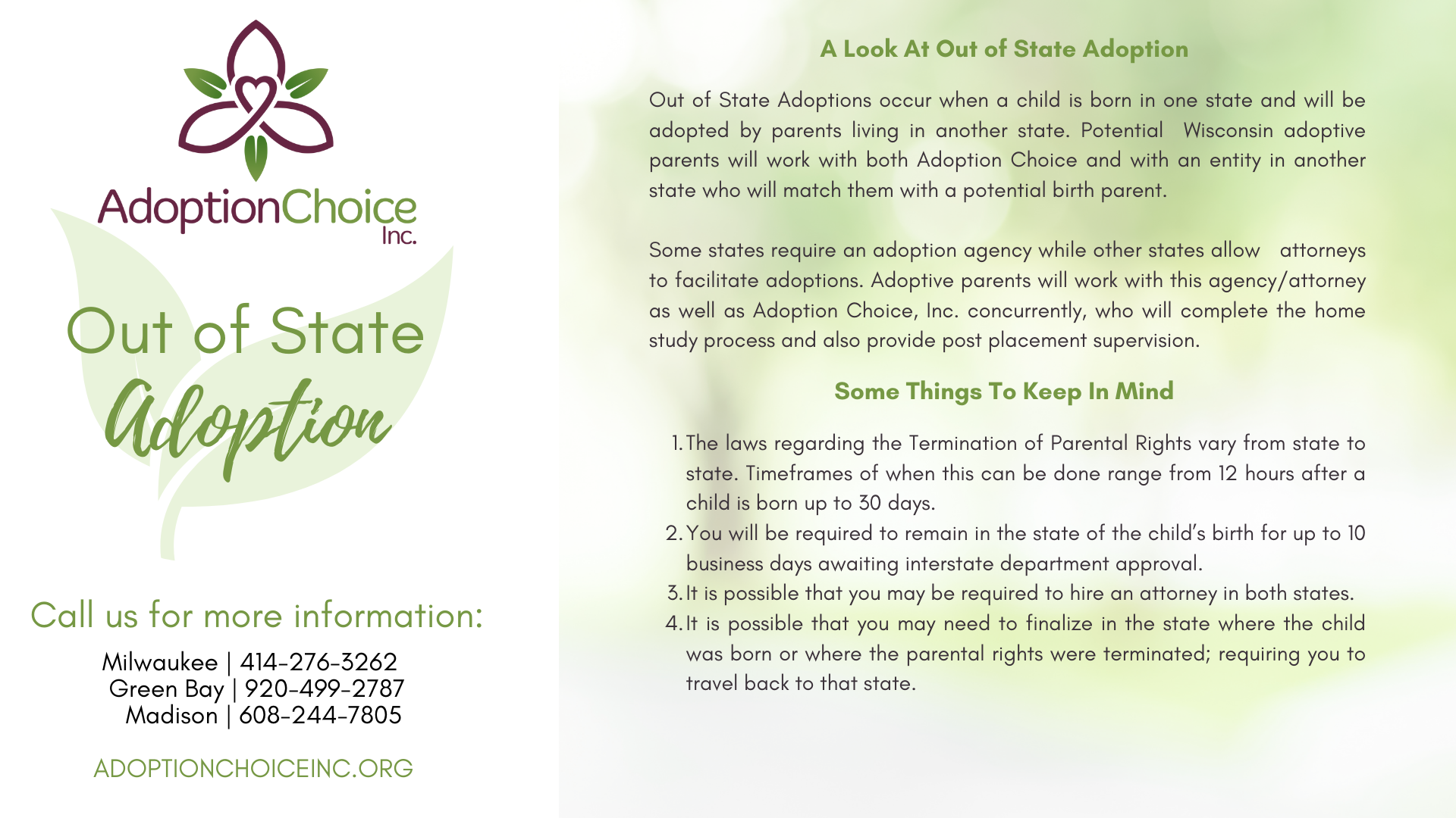 Out of State Adoption - Adoption Choice Inc.